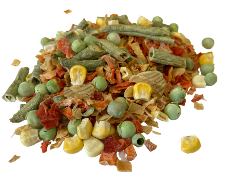 freeze dried organic vegetable mix | Outdoor Herbivore Blog